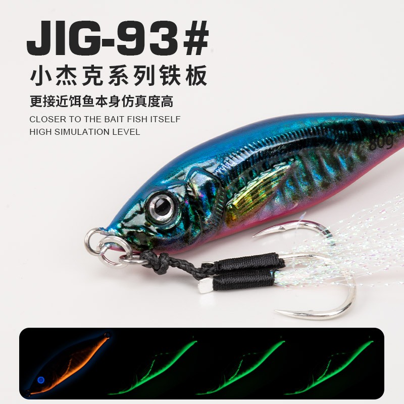 TEASER【J93】30g 40g 60g 80g 100g Metal Jig Little Jack Fishing Lure Micro Jigging Lure 3D Print ...