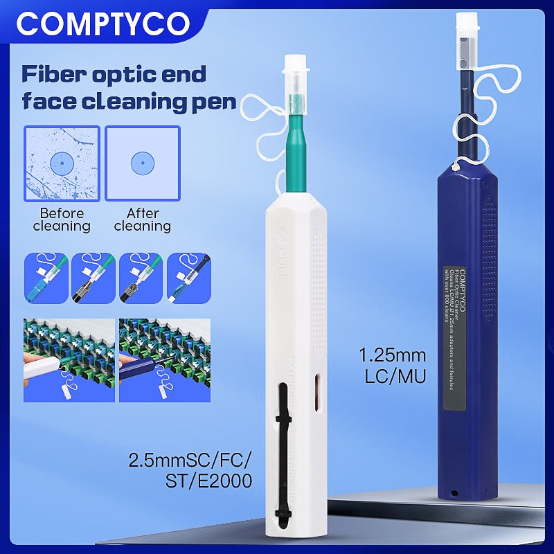 Fiber Optic Cleaner for SC/FC/ST One-Click Cleaner Tool for 2.5mm Fiber ...