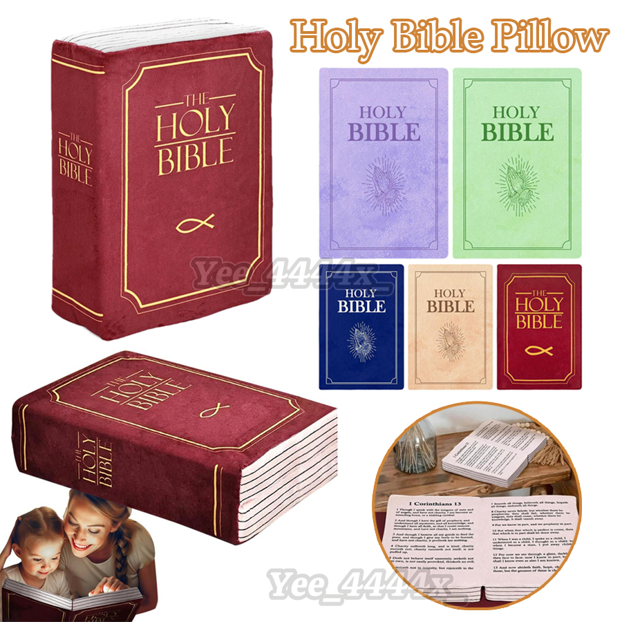 Holy Bible Pillow Bible Verse Pillow Doll Stuffed Throw Pillows 33cm/13 ...