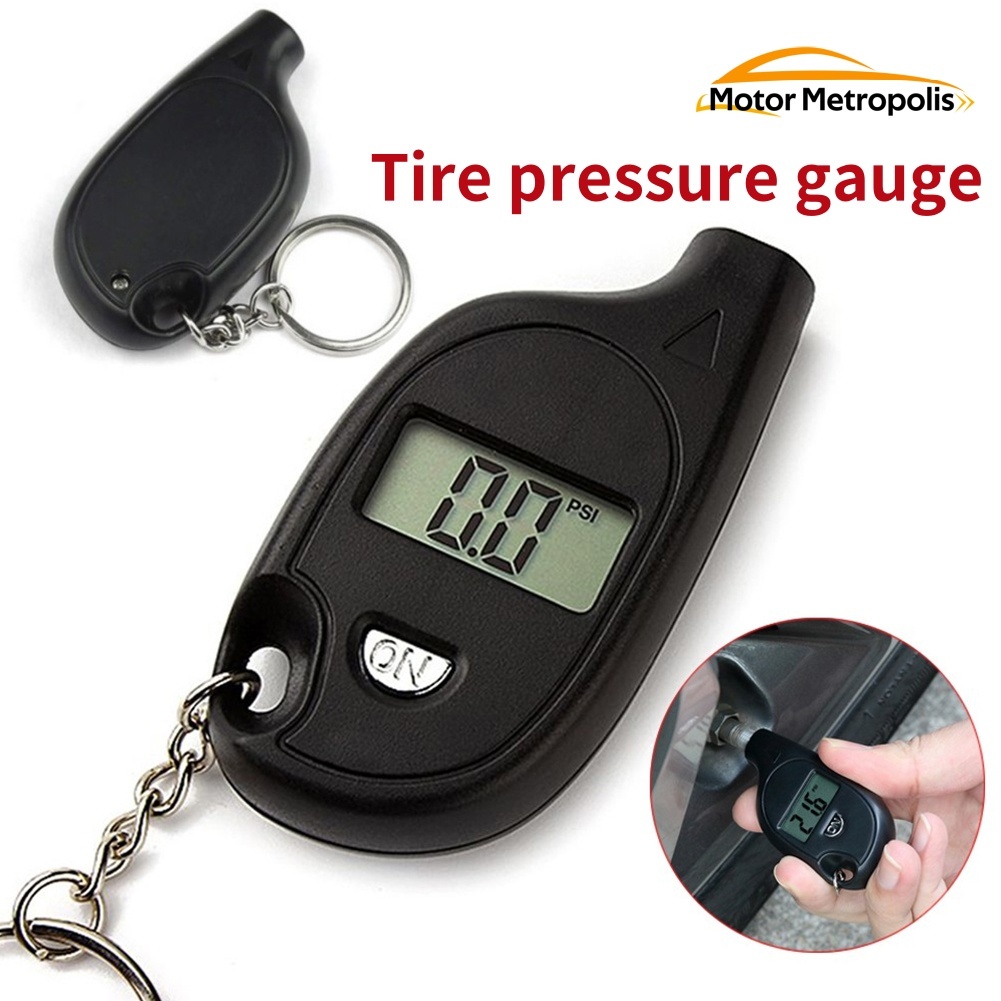 Mini Tire Gauge Digital Lcd Display Keychain Portable Digital Tire ...