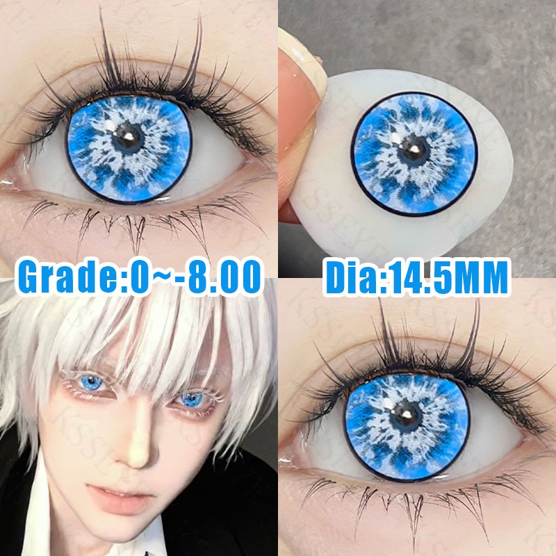 【Graded Lenses&COD】KSSEYE Cosplay Anime Contact Lenses 14.5mm 1 Year ...