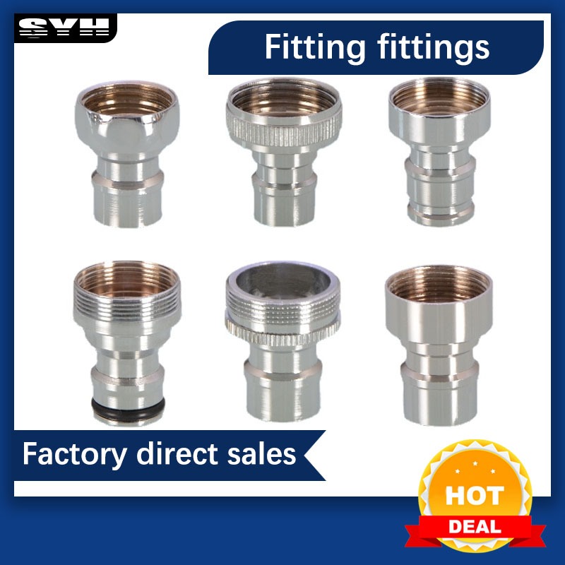 [SYH] 4/6 points washing machine faucet spout 1/2 3/4 adapter water ...