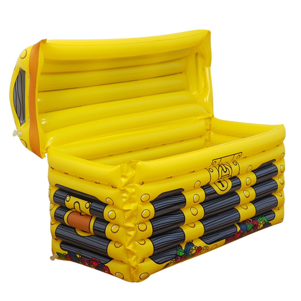 Yellow Treasure Chest,Ice Bucket, Ice Tank, Bar Holiday Party Drink ...