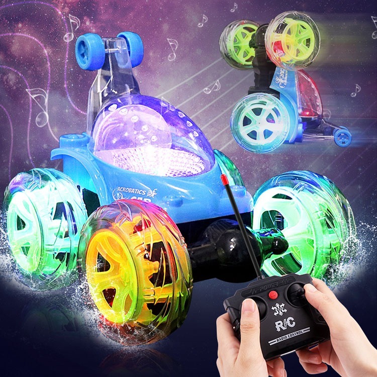 RC Stunt With Car Light & Music Tornado Twister Spin Remote Control Car ...