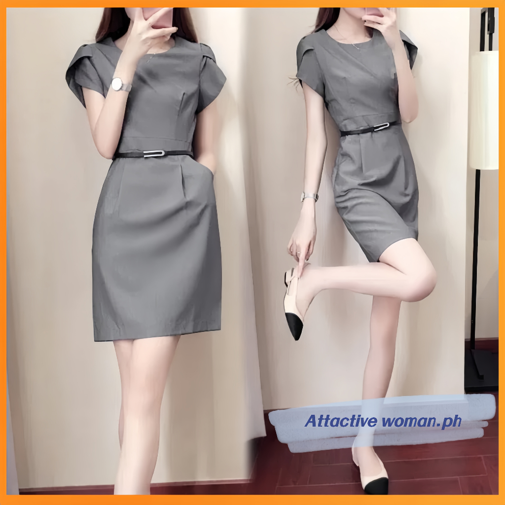 678₱ [Hot Sales] Formal dress for woman 2-color casual formal occassion ...