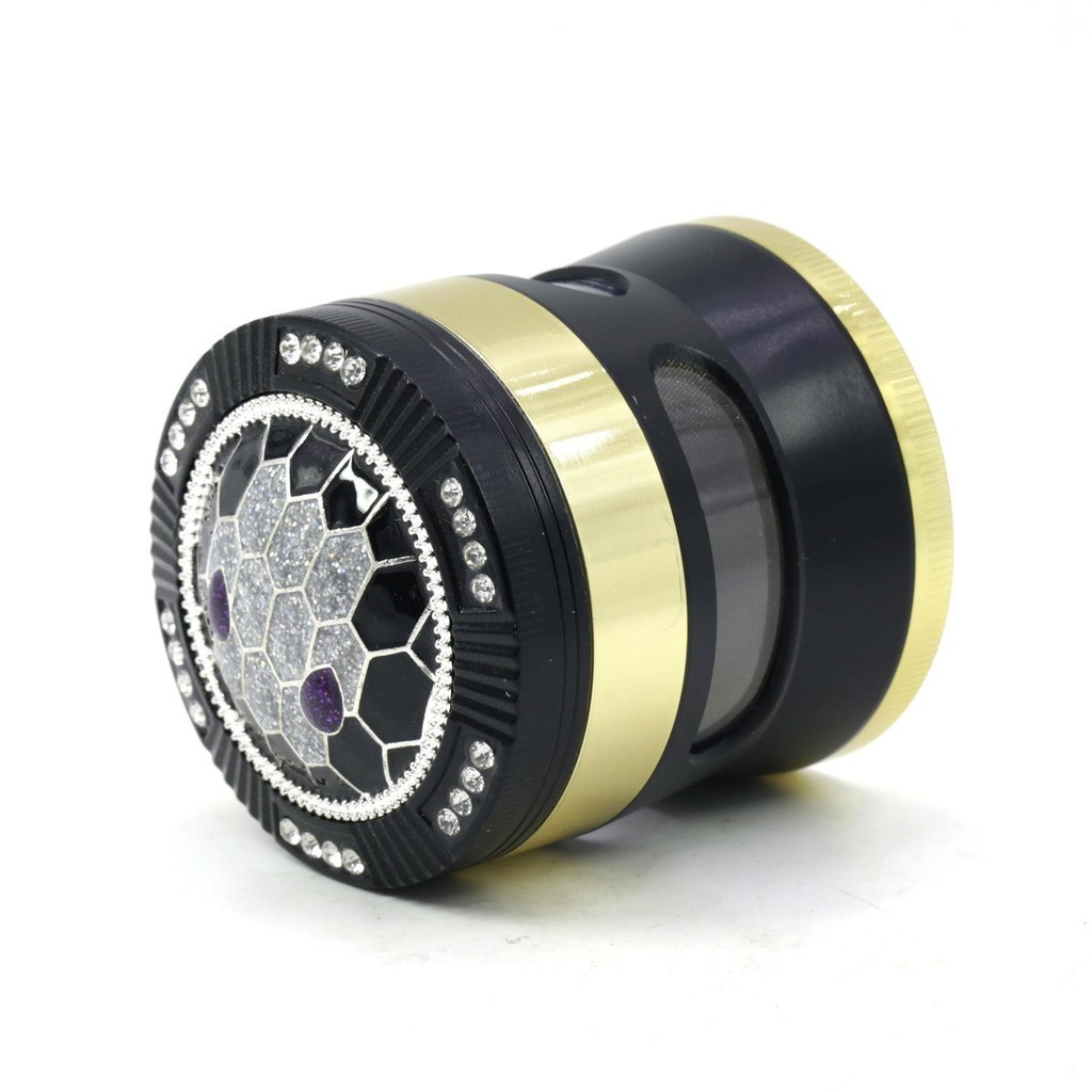 Grinder Metal Grinder Turtle Shell Shape 4-Layer 63mm Black Zinc Alloy ...
