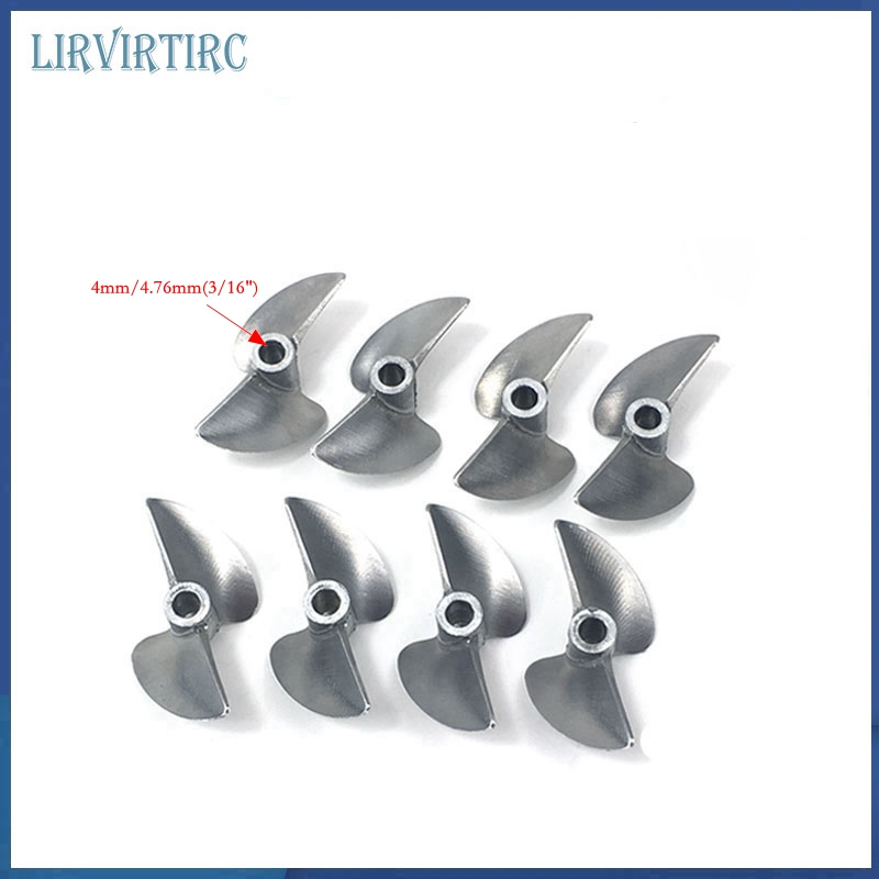 RC Boat 2-Blade Propeller Zinc Alloy 40mm/42mm/45mm Prop Hole 4mm/4 ...