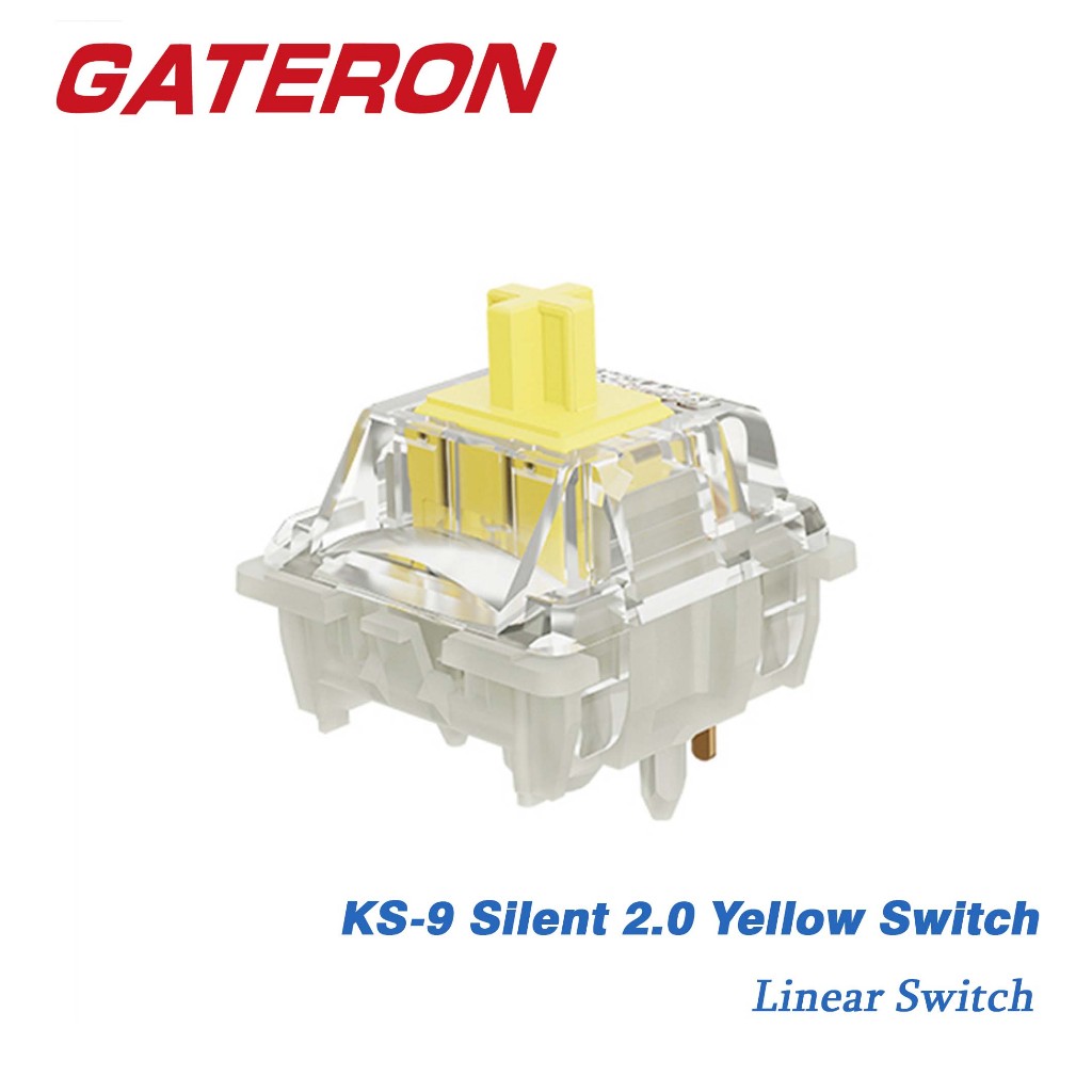 Gateron KS-9 Silent 2.0 Yellow Switch Keyboard Switches 35gf Linear Key ...