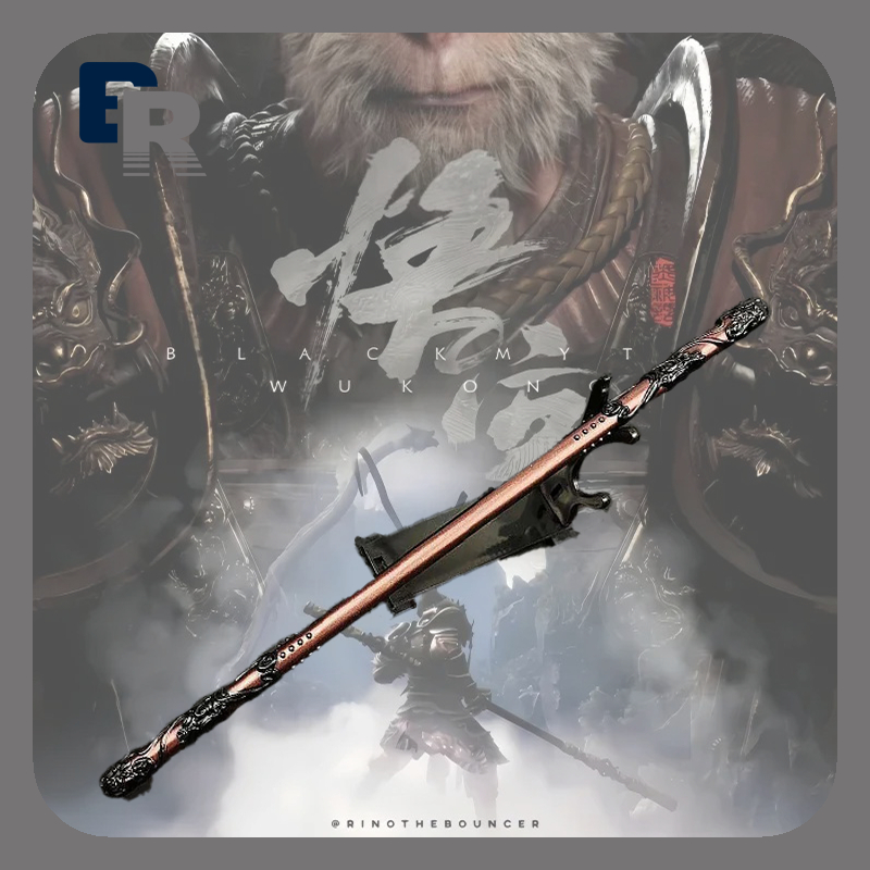 Black Myth WuKong Weapon Sun Wukong Monkey King Bar Game Anime 22cm ...