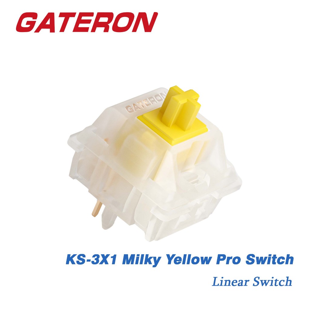 GATERON Milky Yellow Pro Keyboard Switches Pre Lubed Switches for MX ...