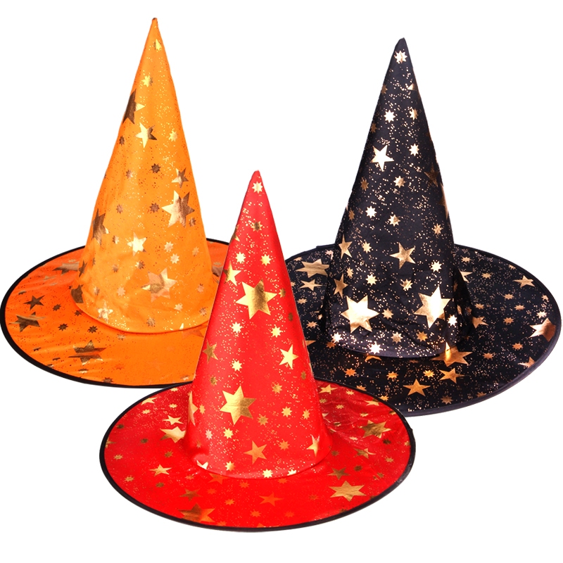 Halloween Witch Hat Kindergarten Stage Performance Spider Bat Wizard ...
