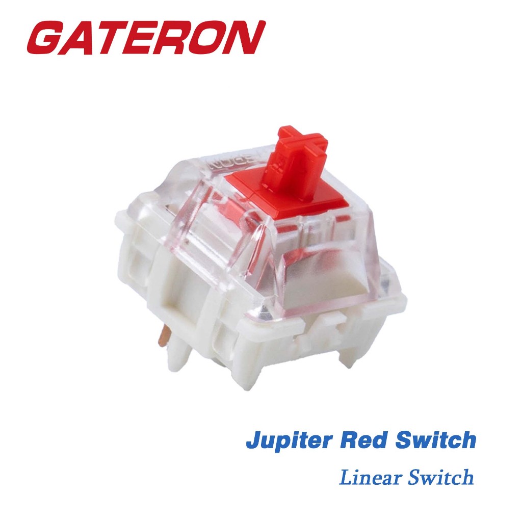 GATERON Jupiter Red Keyboard Switches Factory Pre-lubed Key Switches ...