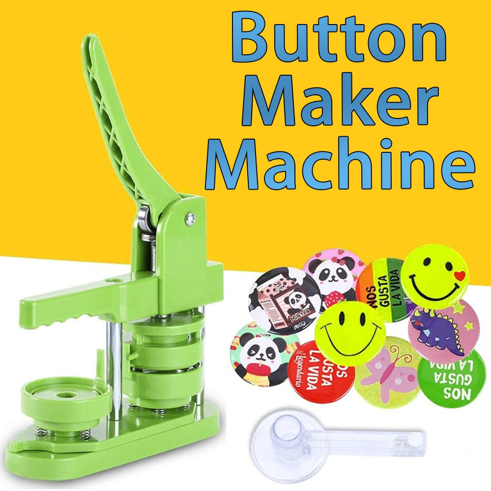 Portable button Maker Machine DIY Pin Button Hand Badge Punch Press ...