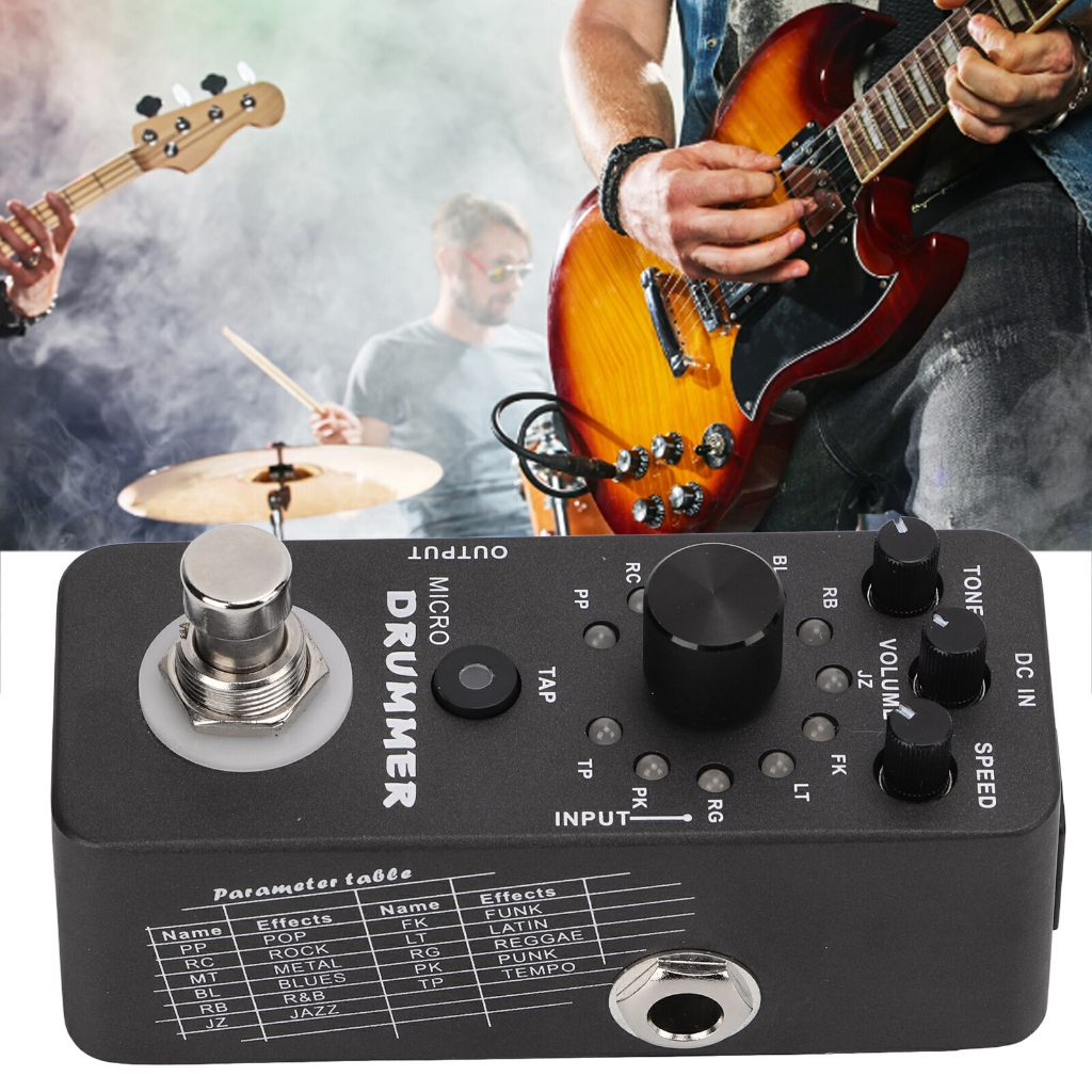 Spr- Drum Machine Pedal 121 Drum Loops Electric Guitar Monoblock Effect ...