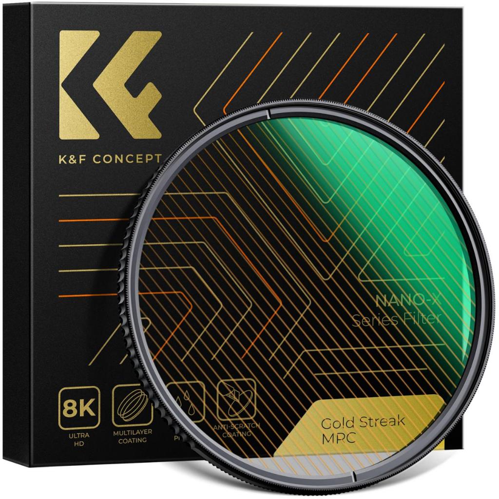 Gold Streak Effect Lens Filter (2mm) Anamorphic Optical Glass Light ...