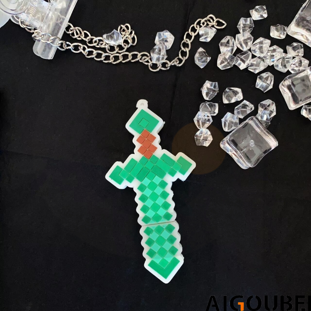 Silicone Minecraft Diamond Sword and Diamond Pick Flash Drive USB 2.0 ...