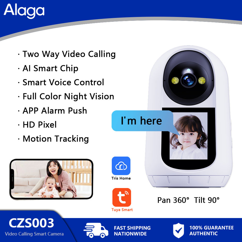 Smart CCTV Camera Video Calling Wifi Security Camera With Screen Two ...