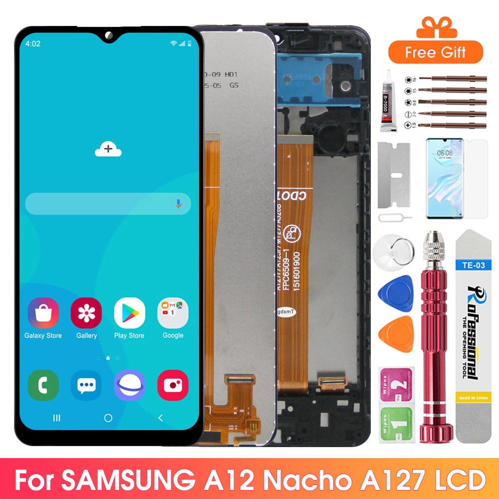 For Samsung Galaxy A12 Nacho A127 LCD SM-A127F Display Touch Screen Digitizer Replaecment A127 ...