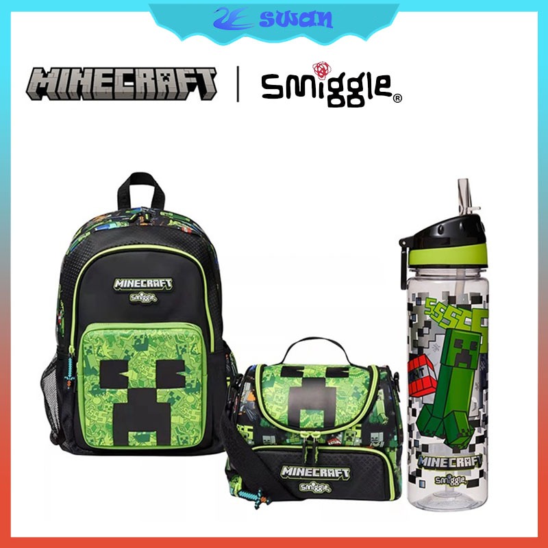 Smiggle MINECRAFT Classic Backpack Large School Bag for Primary ...