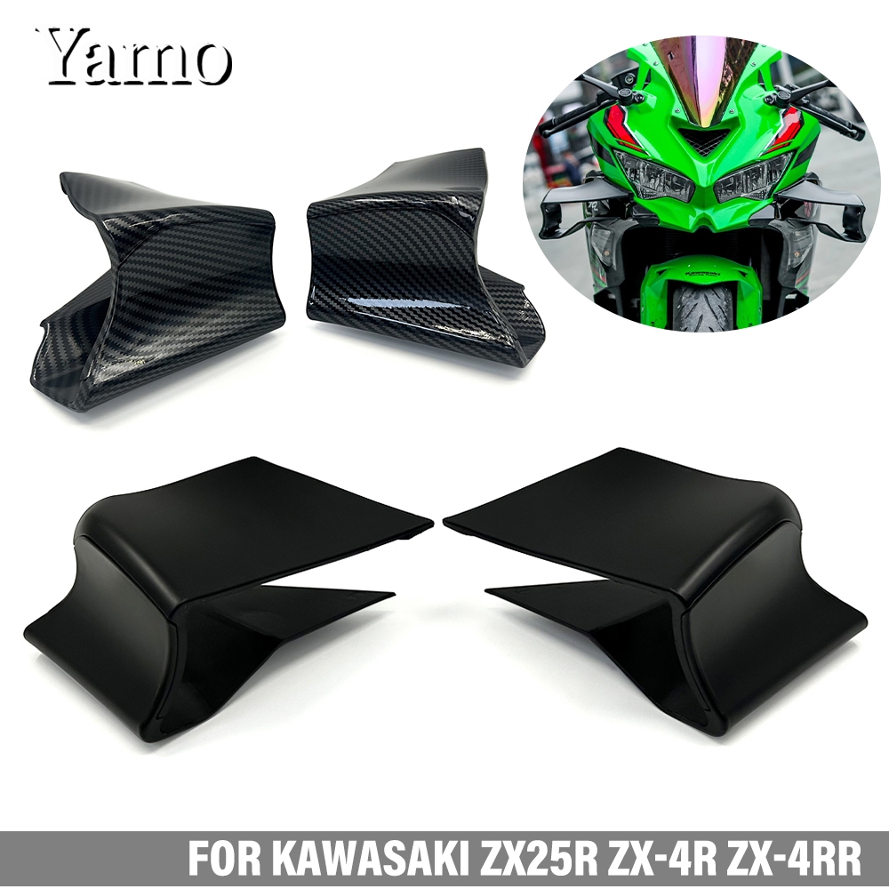 For Kawasaki ZX-25R ZX-4R ZX-4RR ZX25R ZX4R ZX4RR Fixed Wind Wing Front ...