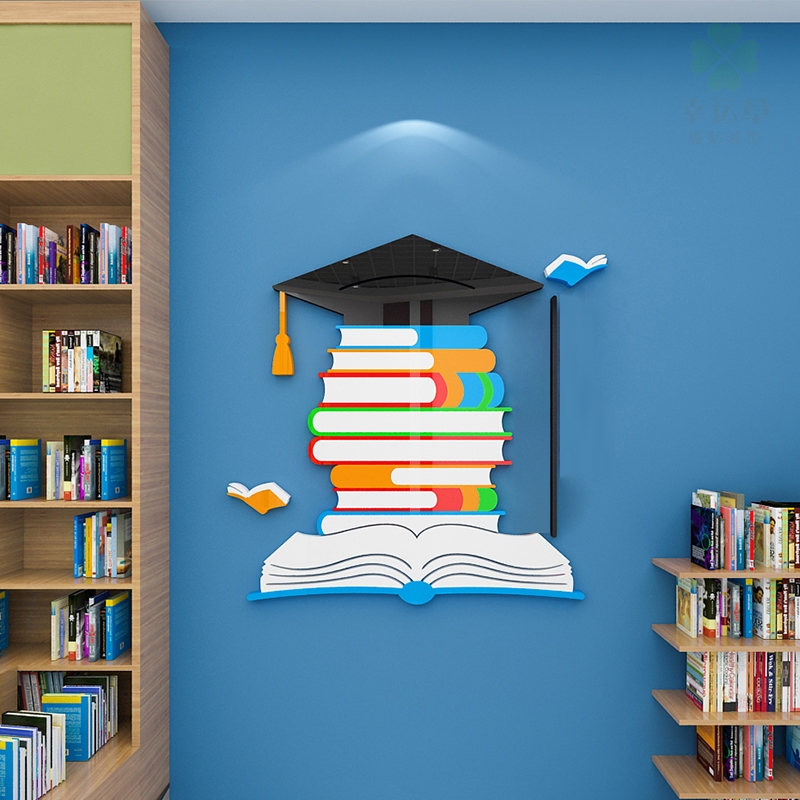 Learning Reading 3d Wall Stickers Acrylic Self-Adhesive Decoration ...