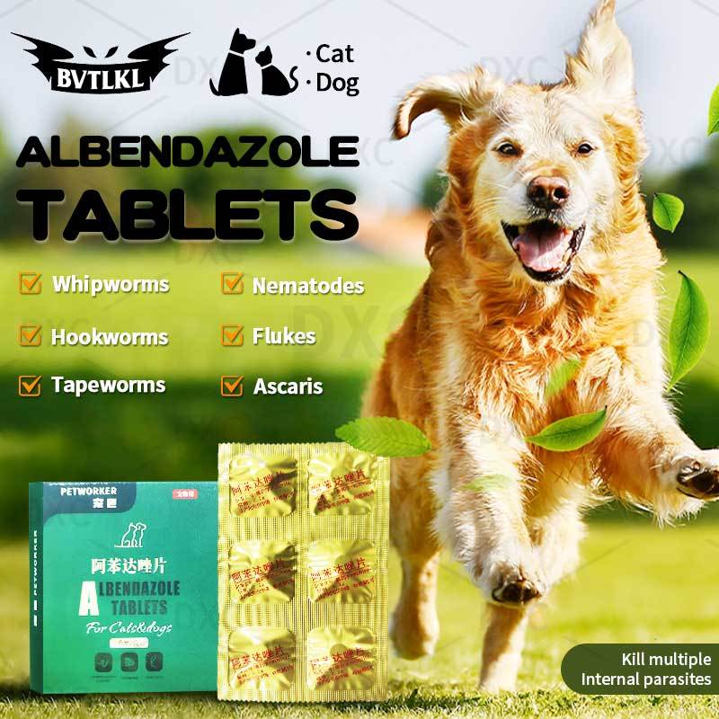 Cat dewormer dog dewormer 6pcs/box pet dewormer tapeworms roundworms ...