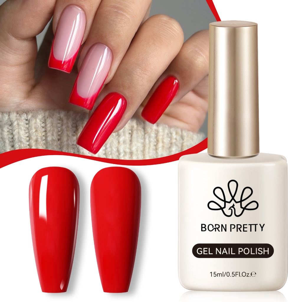 Born Pretty Red Gel Nail Polish Colorful Uv Art Summer Purple Manicure ...