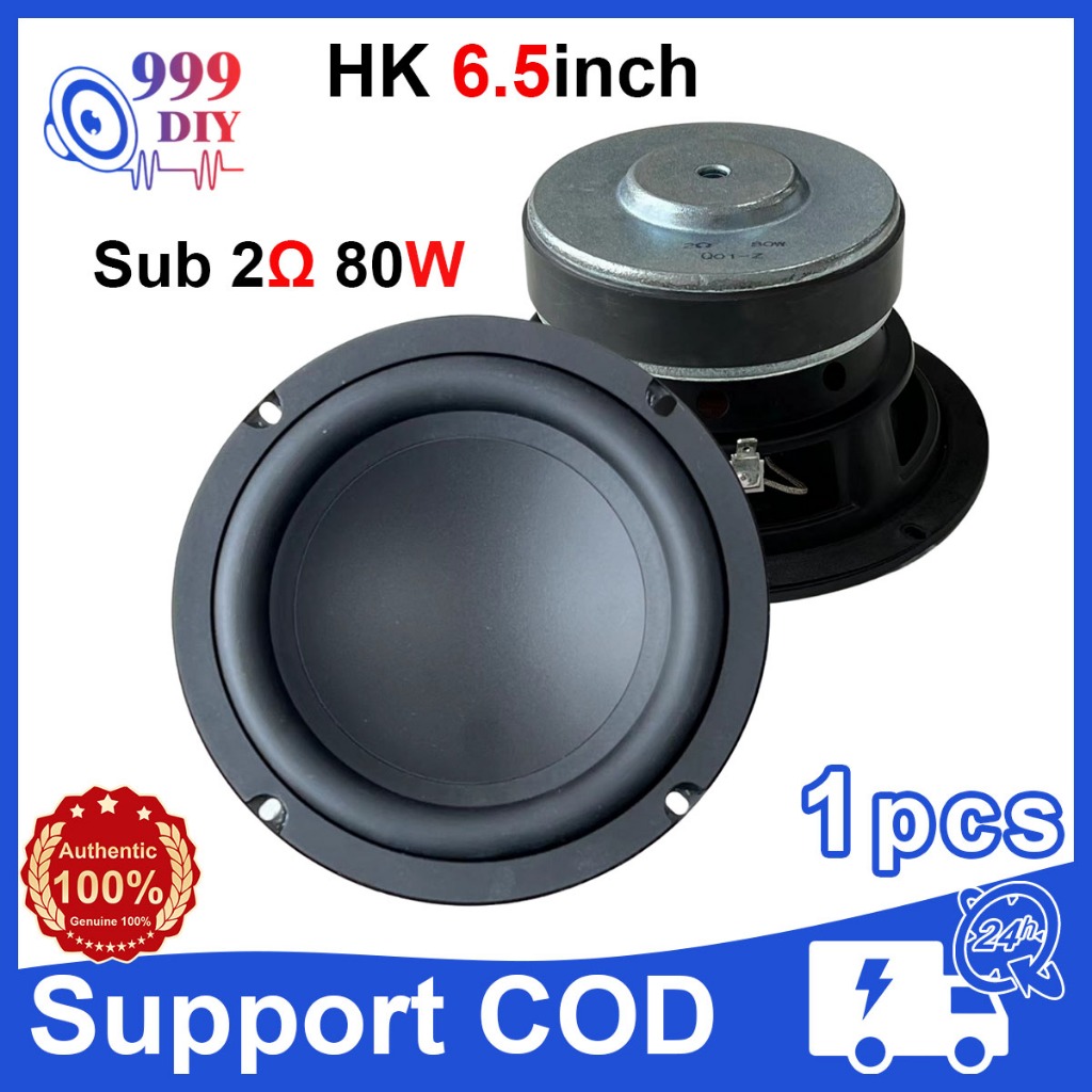 999DIY 6.5 inch subwoofer HK 2Ω 80W 6.5 inch subwoofer 6.5 inch speake ...