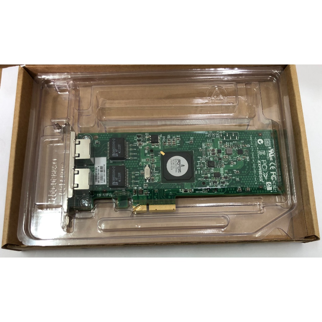 Broadcom HP NC382T 1GB Dual-Port RJ-45 PCI-E Ethernet Card 458491-001 ...