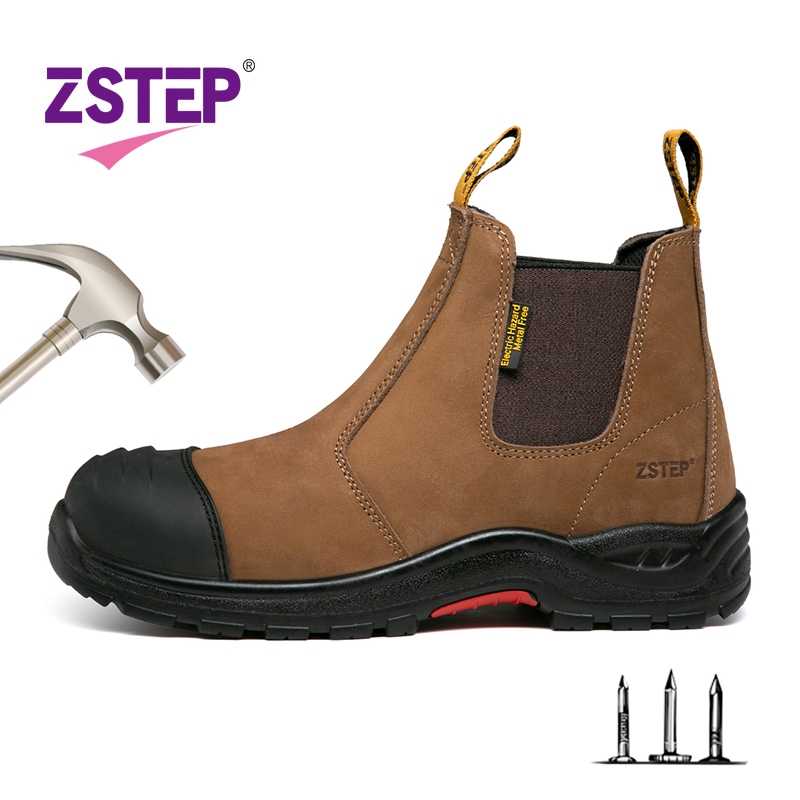 ZSTEP Safety boots Steel toe boots Smashing and piercing proof work ...