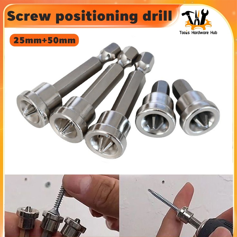 5pcs Magnetic Positioning Screwdriver Bits Screw Positioning Bit Hex ...