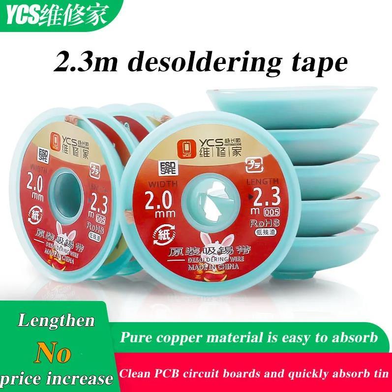 2.3M Desoldering Mesh Braid Tape Copper Welding Point Solder Remover ...