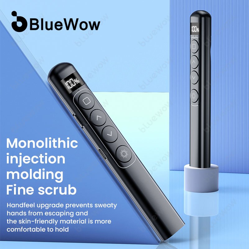 BlueWow RF2.4GHZ Wireless Flip Pen PPT Slide USB Charging Clicker for ...