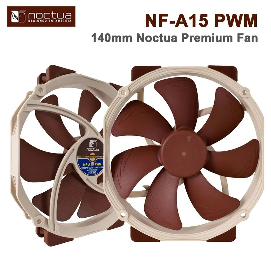 Noctua NF-A15 PWM SSO2 Magnetic Stable Bearing 15cm U14S Fan Adopt AAO ...