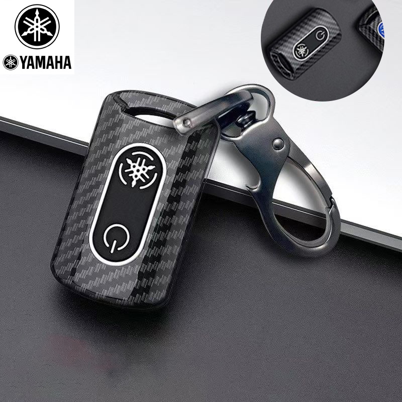 Carbon Fiber Car Key Cover For YAMAHA Nmax V2/Aerox S V1 V2/NMAX V2 V2 ...