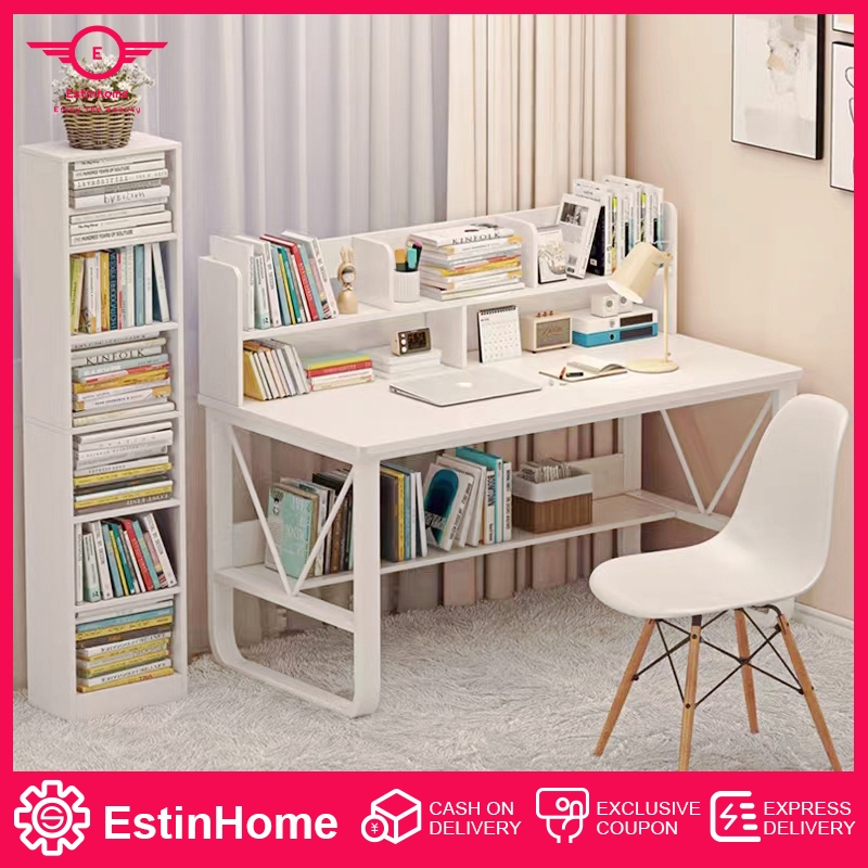 120cm Office Table Computer Table with Drawer Study Table With Shelf ...