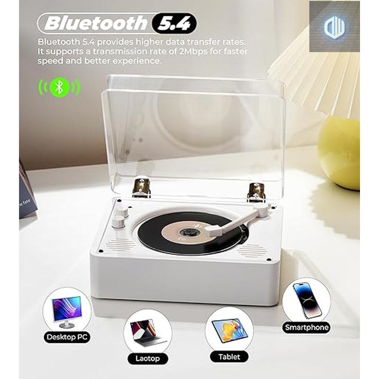 Retro CD Player, CD Player Portable with Bluetooth, Vintage Desktop CD ...