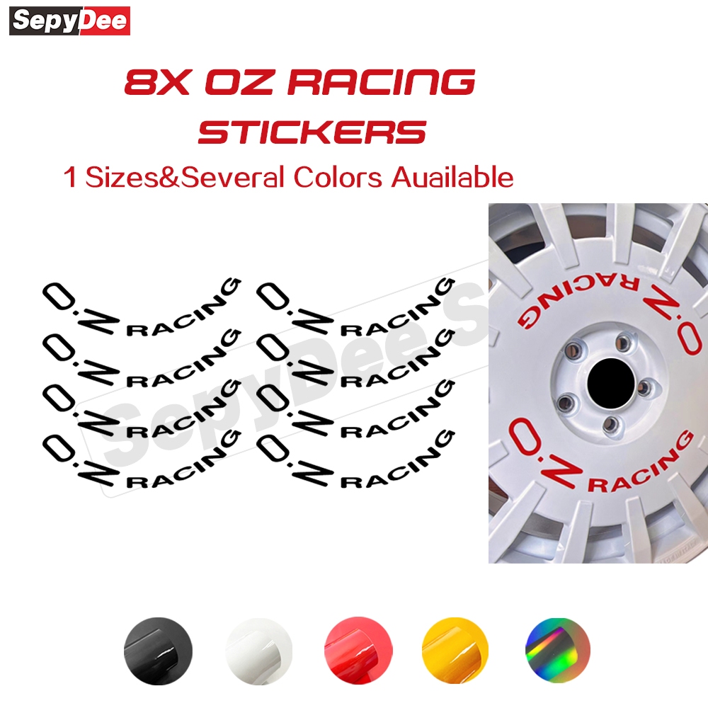 8x OZ Racing Car Wheel Hub Stickers Wheel Rim Decals | Shopee Philippines