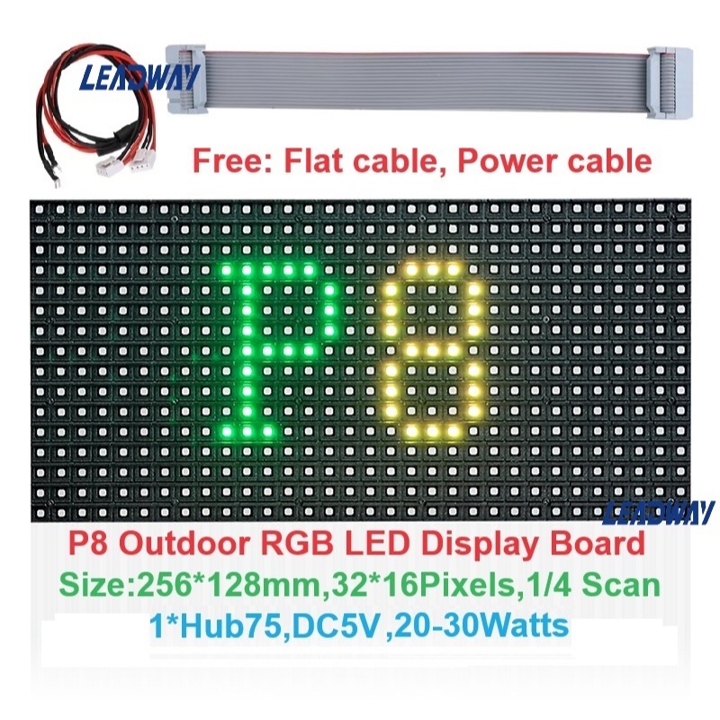 P8 Outdoor Full Color LED Display LED Signage LED Video Wall Screen LED Panel RGB Wall LED Board ...