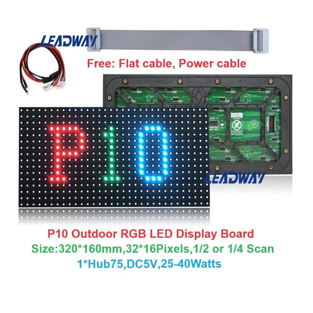 P10 Outdoor Full Color LED Display Signboard Led Wall Screen Panel LED ...