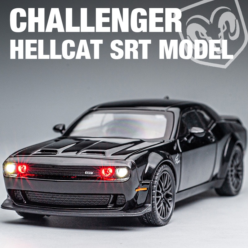 Diecast car 1/32 Dodge Challenger SRT Hellcat Toy Car Model Diecast ...