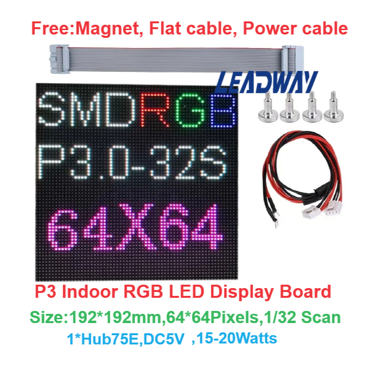 P3 Indoor Full Color LED Display Signboard Led Wall Screen Panel LED ...