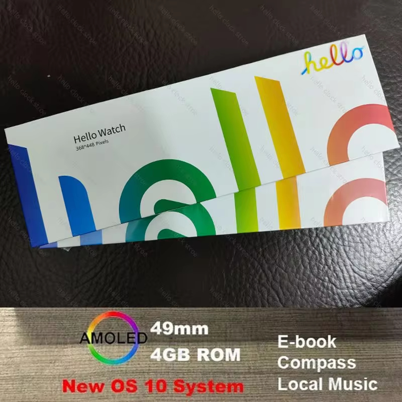 2024 Original Hello Watch 3 Plus Smartwatch 49mm HD AMOLED 1G ROM NFC ...