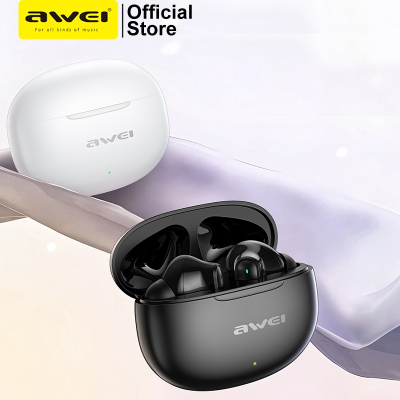 Awei T71 TWS Bluetooth Earphones With Microphone Smart Touch Wireless ...