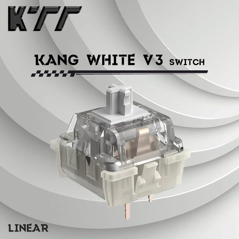 20pcs KTT Kang White V3 Switches Linear Mechanical Keyboard Switch 40g ...