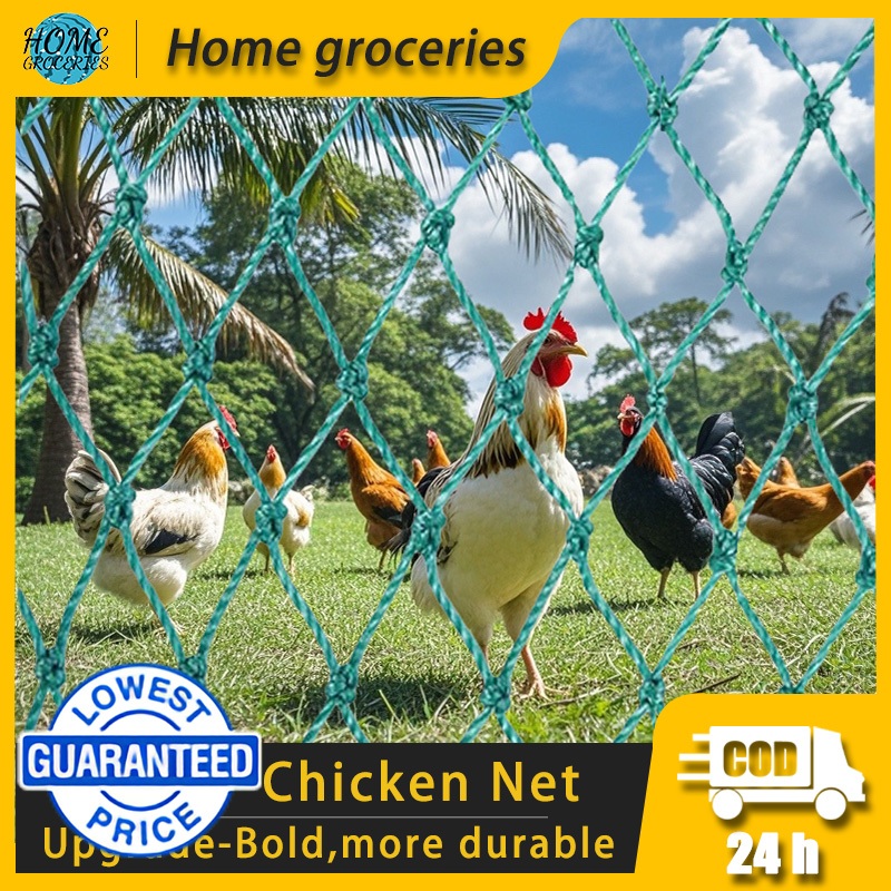 Net for Chicken Farm Nylon 50/100 Meters Lambat Range Net Upgrade Bold ...