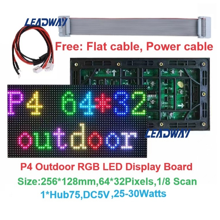 P4 256*128mm Outdoor Full Color LED Display Signboard Led Wall Screen ...