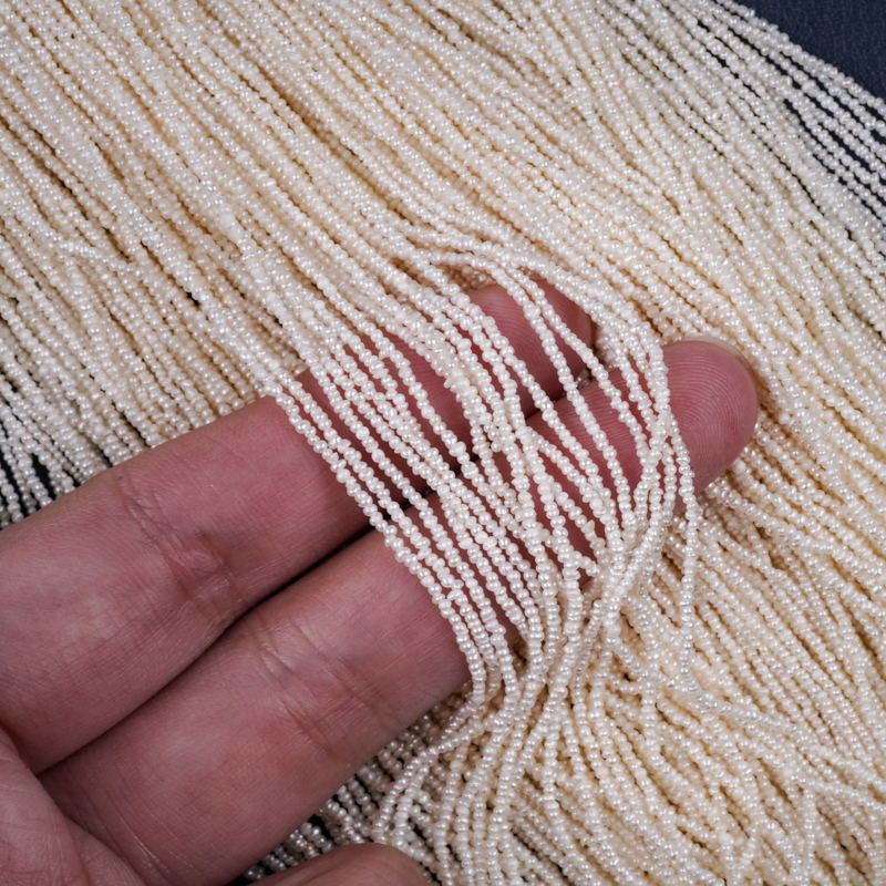 50CM 1-1.25mm natural freshwater pearl mini small potato pearl string ...