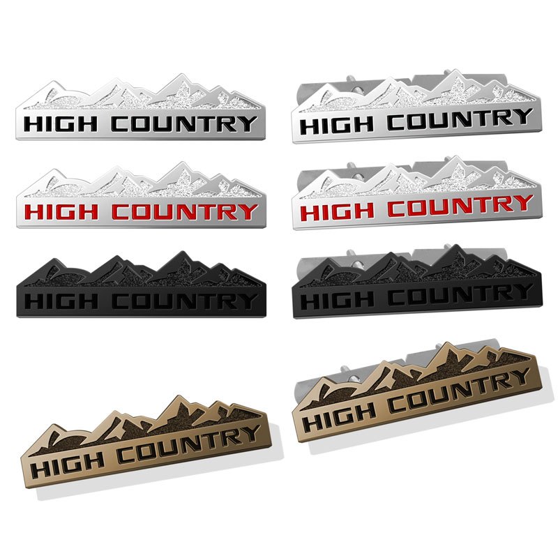3D Metal Car Sticker High Country Emblem Fender Trunk Decal For Jeep ...