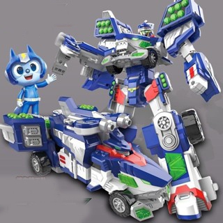 Mini Mecha Agent Team Transforming Robot Giant Shark Mecha Dragon King ...